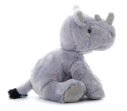 The Petting Zoo Rhino Stuffed Animal, Gifts for Kids, Wild Onez Zoo Animals, Rhino Plush Toy 8 inches