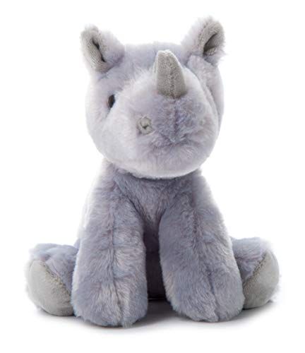 The Petting Zoo Rhino Stuffed Animal, Gifts for Kids, Wild Onez Zoo Animals, Rhino Plush Toy 8 inches