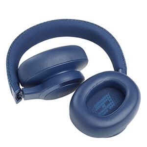 JBL Live 660NC - Wireless Over-Ear Noise Cancelling Headphones with Long Lasting Battery and Voice Assistant - Blue, Medium