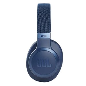 JBL Live 660NC - Wireless Over-Ear Noise Cancelling Headphones with Long Lasting Battery and Voice Assistant - Blue, Medium