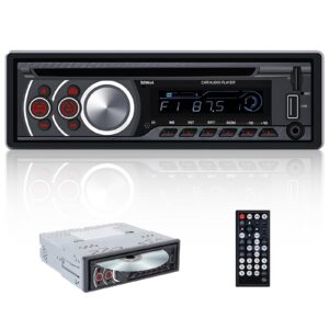 single din car stereo bluetooth car cd dvd player handsfree calling head unit fm radio receiver usb charging power-off memory mp3 car player support cd/dvd/vcd/aux/rca/tf input + remote control