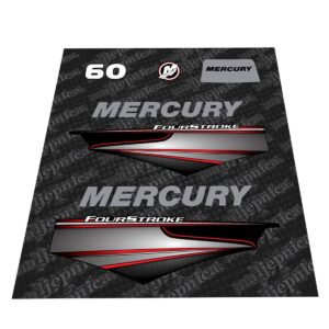 mercury outboards mercury 60 fs 2013 outboard decal sticker aufkleber set