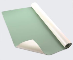 vyco protective board cover green cream 36 inches x 48 inches reversible 5 ply vinyl roll