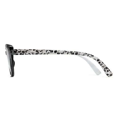 Foster Grant Disney x womens Dreamer Reading Glasses, Black With Crystal, 48 mm US