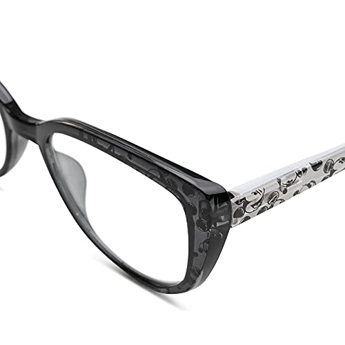 Foster Grant Disney x womens Dreamer Reading Glasses, Black With Crystal, 48 mm US