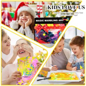 Arts and Crafts For Kids Boys Girls,Water Marbling Paint Kit, Birthday Gifts for Girls Boys 3+Years Old, Toys For Ages 8-13 5-7 3-6, Art Supplies for Kids