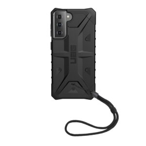 uag samsung galaxy s21 5g case [6.2-inch screen], pathfinder black + paracord lanyard adjustable wrist strap, black