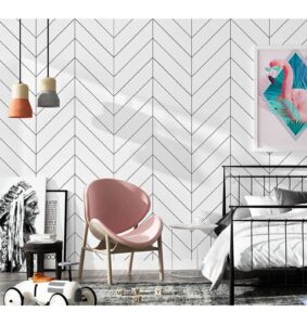 black and white wallpaper peel and stick wallpaper boho contact paper modern herringbone wallpaper for bathroom bedroom kitchen wallpaper self adhesive removable wallpaper 17.7"×118" wall waterproof