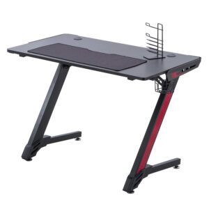 RS Gaming™ Venno 45"W Gaming Computer Desk, Black