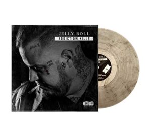 addiction kills - exclusive limited edition clear with black smoke colored vinyl lp