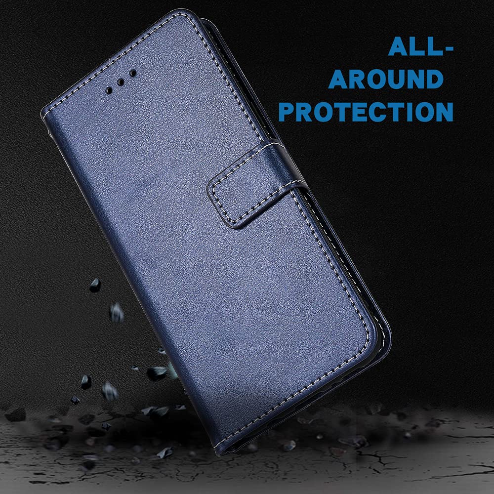 FDCWTSH Compatible with Samsung Galaxy A71 5G Wallet Case Wrist Strap Lanyard Leather Flip Cover Card Holder Stand Cell Accessories Phone Cases for Glaxay A 71 G5 Gaxaly 71A S71 Blue