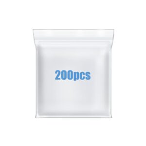 200 pcs 1" x 1" small thick heavy duty clear reclosable zip poly lock bags durable seal resealable zipper bags jewelry earrings pill zip bag