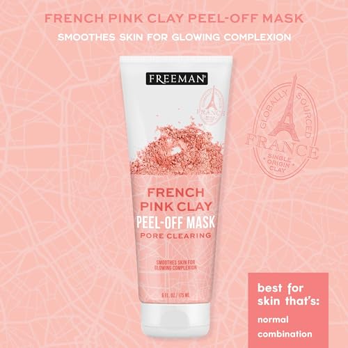 Freeman Exotic Blends Facial Mask 4 Piece Set, Peel-Off & Jelly Masks, Cleansing, Pore-Clearing & Hydrating Facial Masks, For All Skin Types, Includes Silicone Mask Brush, Vegan & Cruelty-Free