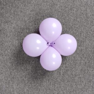 KIRIKOU 200pcs Pastel Purple Lavender Latex Balloons 5 Inch Macaron Candy Colored Latex Party Balloons for Wedding Graduation Kids Birthday Christmas Baby Shower Party Supplies Arch Garland (Purple)