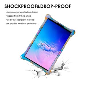 HLWQ Case for Lenovo Tab M10 FHD Plus Case 10.3 Inch and Lenovo Tab M10 HD 10.1”(2020 2nd Gen) Compatible TB-X606F/TB-X606X/TB-X306X/TB-X306F Tablet Anti-Slip Soft Silicone Case with Stand Rose red