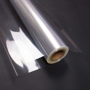 hompal clear cellophane wrap roll 33''x115ft, clear cellophane wrapping paper|christmas wrap roll|cellophane roll | cellophane wrap for christmas gifts, baskets, flowers