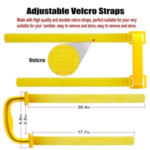 YOUCOX Adjustable Tumbler Handle for YETI 20 Oz 30Oz 40OZ, 20oz to 44 Oz RTIC, Ozark Trail, Simple Modern, SIC, SUNWILL, Tervis, Beast and More Brand Tumbler Cup Mug, NO Brand Limitid Yellow