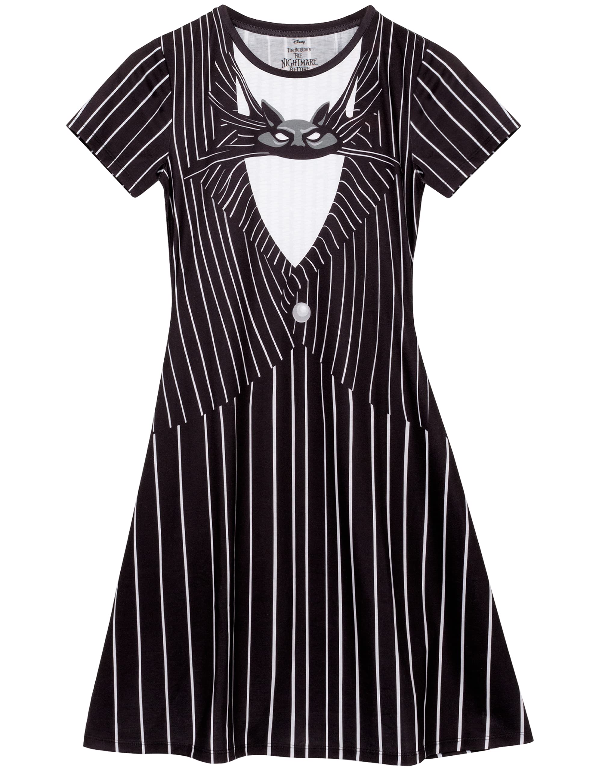 Disney Nightmare Before Christmas Dress Womens Jack Skellington Costume (Small)