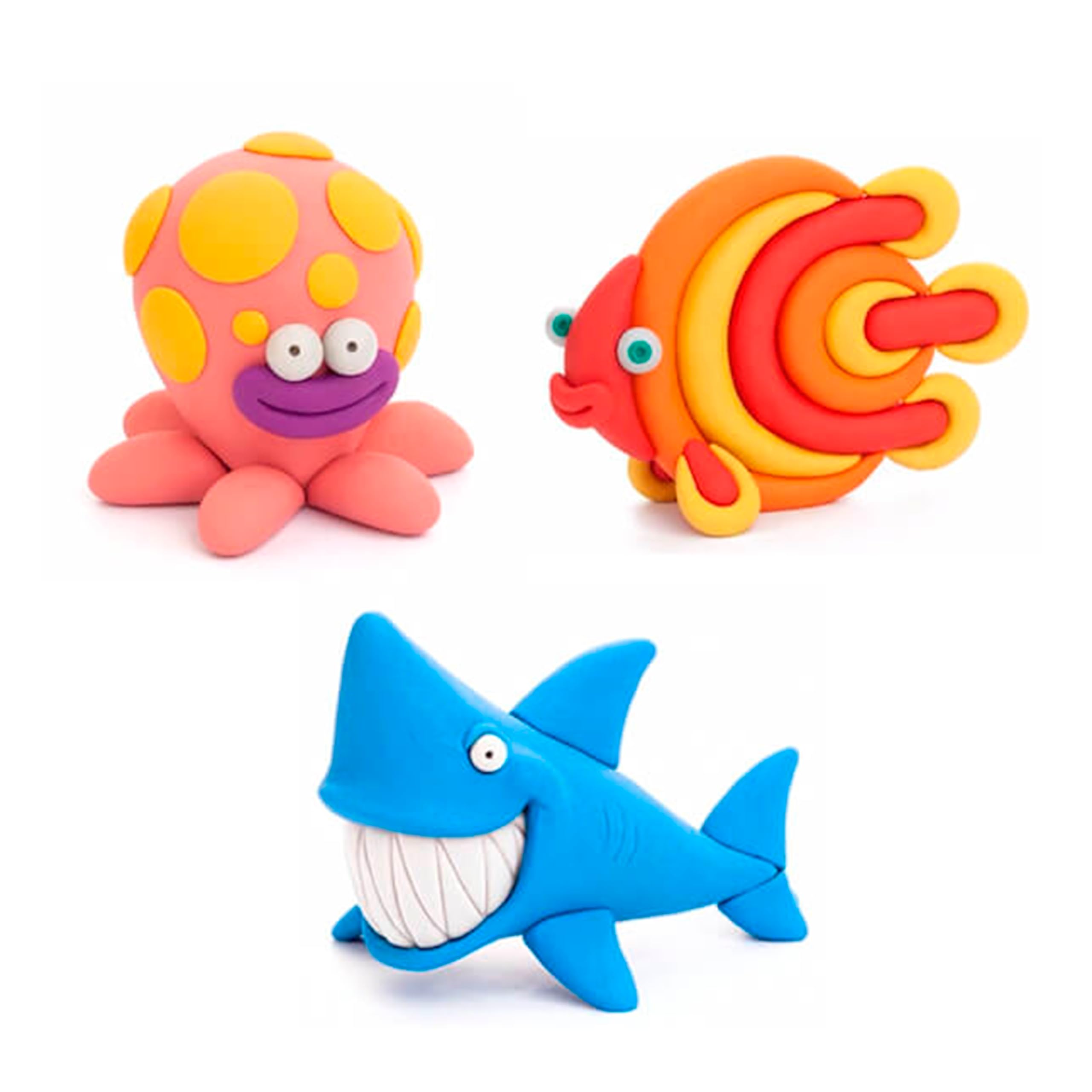 Fat Brain Toys Hey Clay Ocean Creatures - Clay Kit with Interactive App, Kids & Tweens