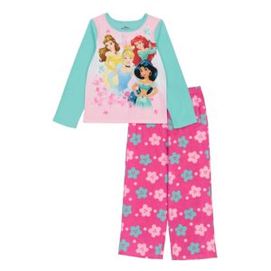 disney girls' descendants | princess | little mermaid 2-piece loose-fit pajamas set, kind princess, 2t