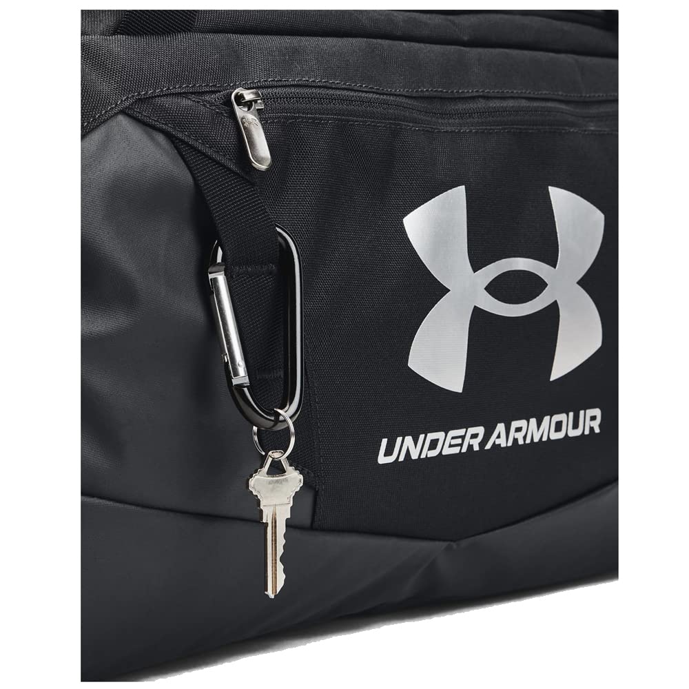 Under Armour Unisex-Adult Undeniable 5.0 Duffle , Black (001)/Metallic Silver , Small