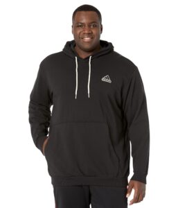 adidas men's essentials feelcomfy french terry hoodie, black, medium