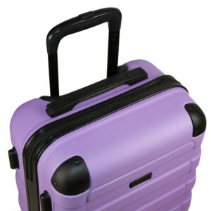 Hipack Hardside 3-Piece Spinner Luggage Set, Lavender, One_Size