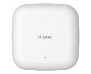 d-link poe access point wifi 6 ax1800 wave 2 dual band wireless internet network compact design wall ceiling mountable wifi ac ap (dap-x2810), white