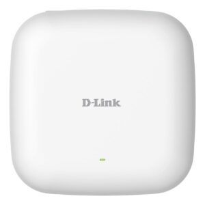 D-Link PoE Access Point WiFi 6 AX1800 Wave 2 Dual Band Wireless Internet Network Compact Design Wall Ceiling Mountable WiFi AC AP (DAP-X2810), White