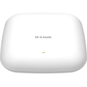 D-Link PoE Access Point WiFi 6 AX1800 Wave 2 Dual Band Wireless Internet Network Compact Design Wall Ceiling Mountable WiFi AC AP (DAP-X2810), White