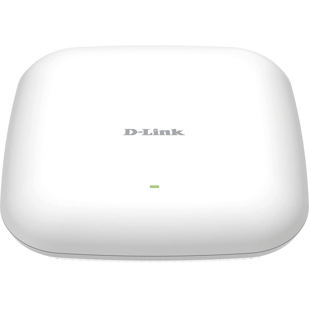 D-Link PoE Access Point WiFi 6 AX1800 Wave 2 Dual Band Wireless Internet Network Compact Design Wall Ceiling Mountable WiFi AC AP (DAP-X2810), White