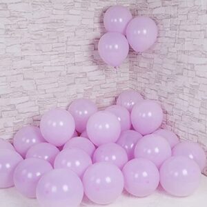 Kubert 141pcs Macaron Purple Wedding Balloon Garland White Chrome Silver Balloons Arch Kit Valentine's Day Anniversary Birthday Decor