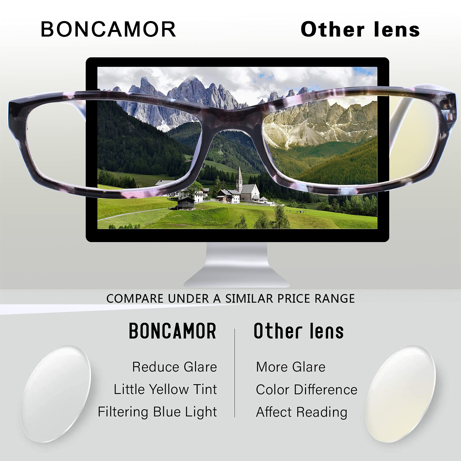 VIDEBLA 5 Pack Computer Reading Glasses Men and Women Anti Eyestrain Blue Light Blocking Glasses for Reading (5 Mix-2, 4.00)