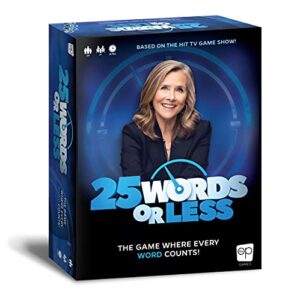 usaopoly 25 words or less | fast-paced word/friends & family board game | based on popular tv game show with meredith vieira