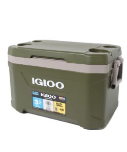 igloo 60367 sportsman latitude 52 cooler box, approx. 11.2 gal (49 l), sportsman, latitude, outdoor, camping, leisure, fishing, green