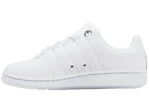 k-swiss women's classic vn leather sneaker, white/white, 9.5 m