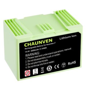 chaunven 14.4v 2600mah i7 battery for irobot roomba i7 battery i series and e series i7 i7+ i3 i4 abl-d1 4624864 e5 e6 lithium ion battery