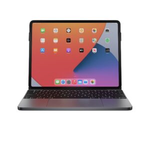 brydge 12.9 max+ wireless keyboard with trackpad for ipad pro 12.9-inch - wireless connectivity - bluetooth - ipad pro - touchpad - ipados - space gray