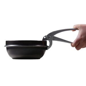 sejong cook aluminum tongs. holder for korean stone ceramic bibimbap bowl, dolsot, ddukbaegi, sizzling. hot pot holder size 6.6 inch, korean hot food.