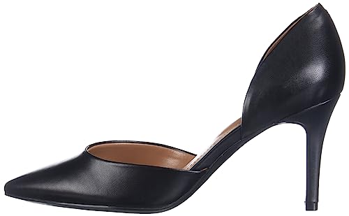 Calvin Klein Women's Gloria Pump, Black Leather 967, 8.5