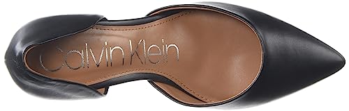 Calvin Klein Women's Gloria Pump, Black Leather 967, 8.5