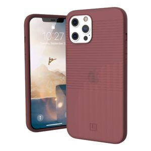 urban armor gear [u] by uag designed for iphone 12 pro max case [6.7-inch screen] case aurora rugged lightweight slim stylish shockproof translucent protective phone cover, dusty rose