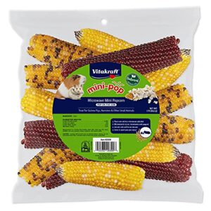 vitakraft mini pops treat for small animals - 100% real corn cob - supports healthy teeth - 1 lb