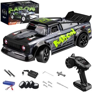 supdex high speed rc drifting car, 1:16 20mph remote control car for drift and race, esp 2.4ghz proportional throttle & steering control 4wd racing trucks with led lights for adults and kids