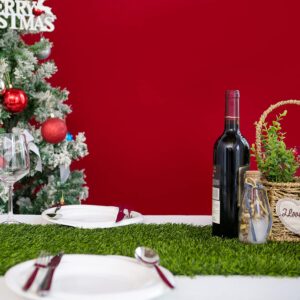 Artificial Grass 14 x 144 inch Table Runner, Perfect for Spring, Fall Holidays, Parties, Catered Presentations, Baby Showers, Birthdays, Candy Buffets, Restaurant Decoration, Dessert Tables, Wedding