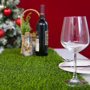 Artificial Grass 14 x 144 inch Table Runner, Perfect for Spring, Fall Holidays, Parties, Catered Presentations, Baby Showers, Birthdays, Candy Buffets, Restaurant Decoration, Dessert Tables, Wedding