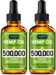 hеmp oil (2 pack) – 500,000 – colorado sеed extract - natural omega 3, 6, 9 source - made in usa - providеs restful sleep