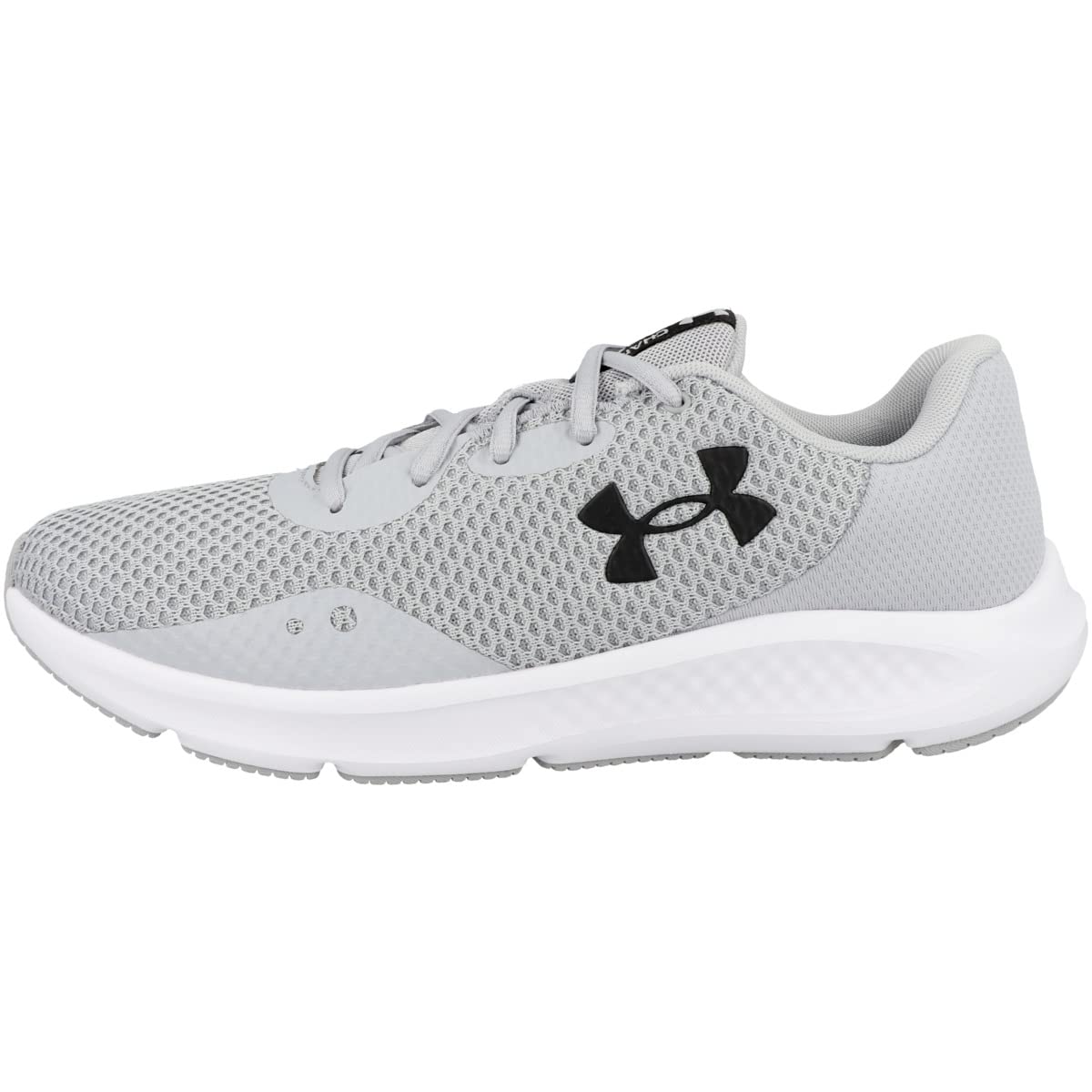 Under Armour mens Charged Pursuit 3 Road Running Shoe, Mod Gray (104 Black, 12 US