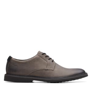 Clarks Atticus LT Lace Dark Grey Leather 8 D (M)