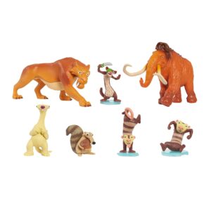 The Ice Age Adventures of Buck Wild Collector 7-Piece Figure Set with Manny, Diego, Sid, Scrat, Buck, Crash, and Eddie, Kids Toys for Ages 3 Up, Amazon Exclusive by Just Play